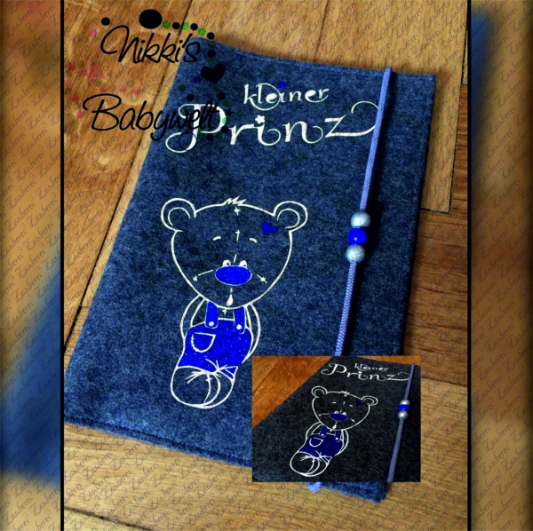 Zaubereihoch3 Dein Bastelmaterial für Schnullerketten und Co. - Plotterdatei Teddy Mädchen